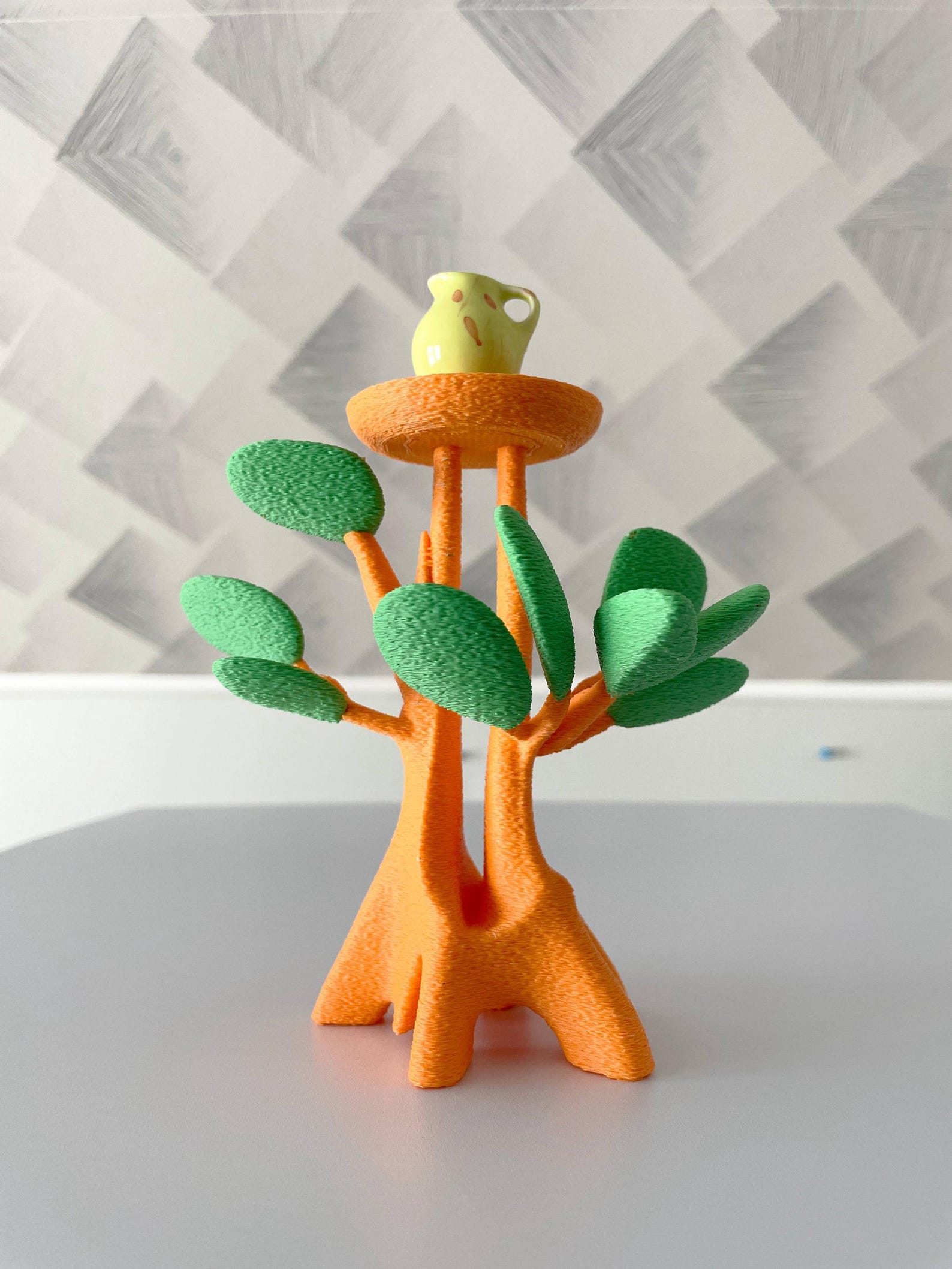 Orange Tree Sculpture Stand: Modern Accent Decor Display - Etsy