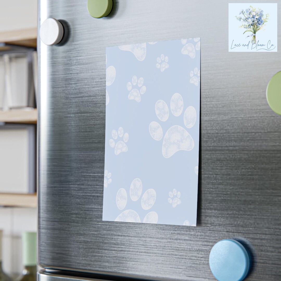 Blue Paw Print Post-it Notes: Dog Lover Memo Pads - Etsy