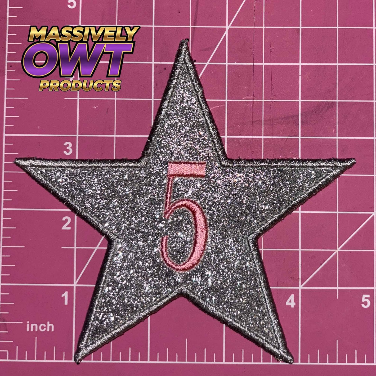 Alpha Kappa Alpha® Silver Star Line Number Patch: Glitter Fabric AKA ...