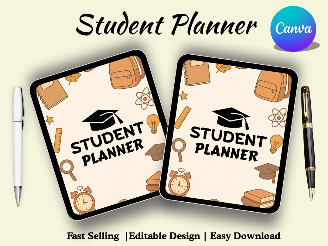 2025 Student Planner Printable | College Academic Organizer | Study ...