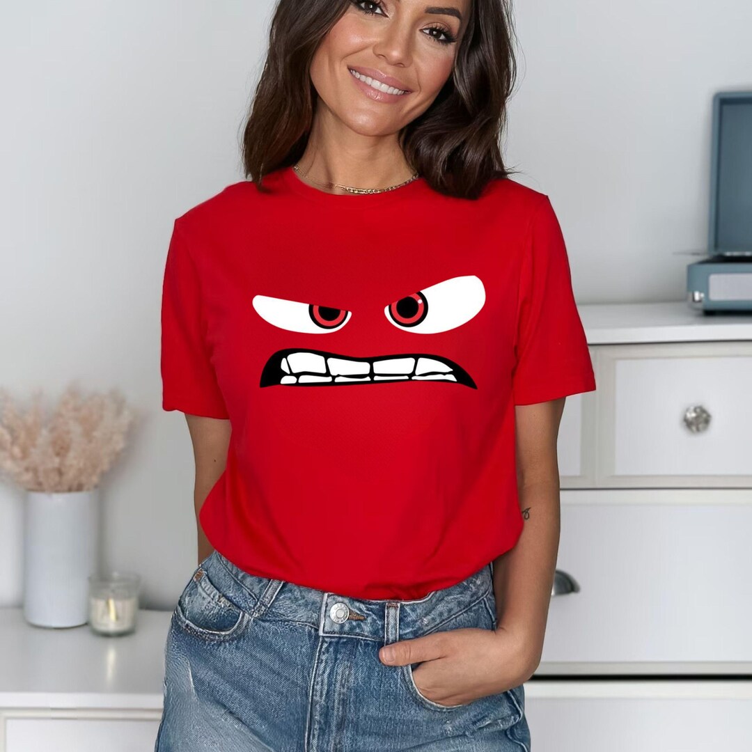 Inside Out Anger Character T-shirt Sweatshirt Hoodie | Funny Red ...