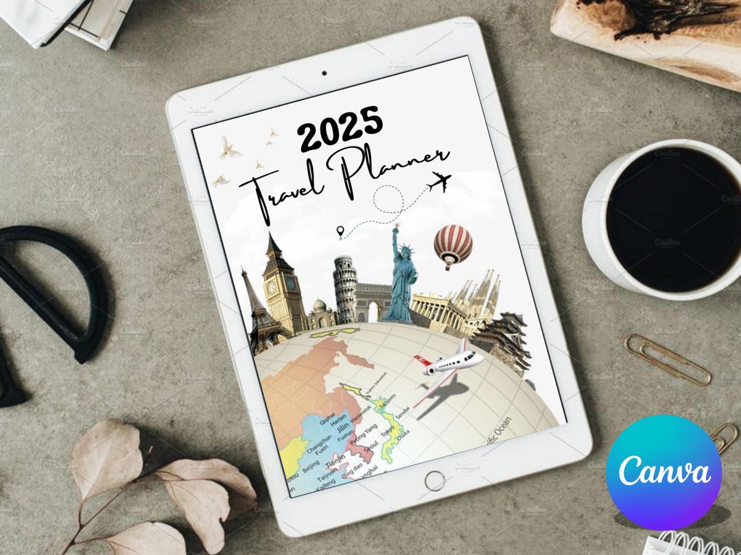 Digital Travel Planner | Vacation Journal | Trip Itinerary Template ...