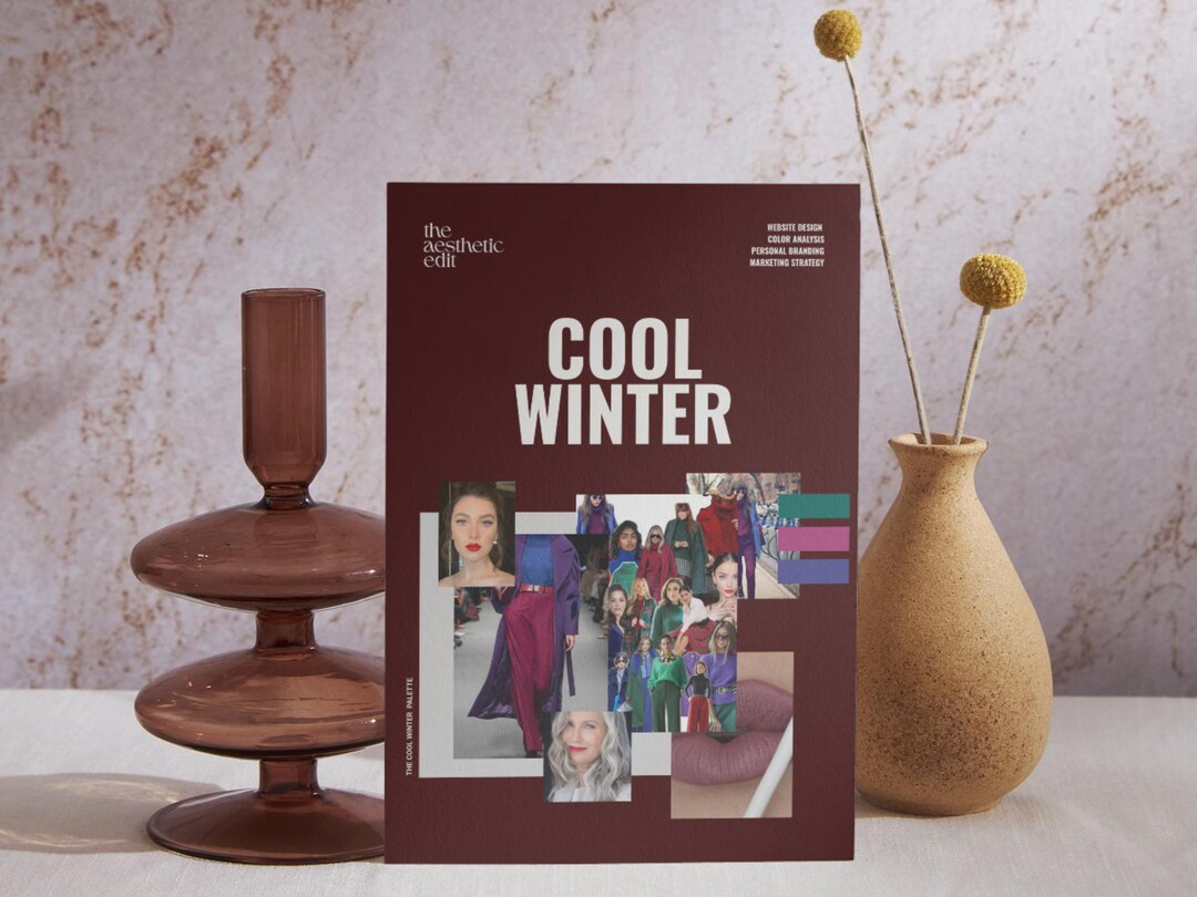 Cool Winter Digital Color Palette Guide | Seasonal Color Analysis ...