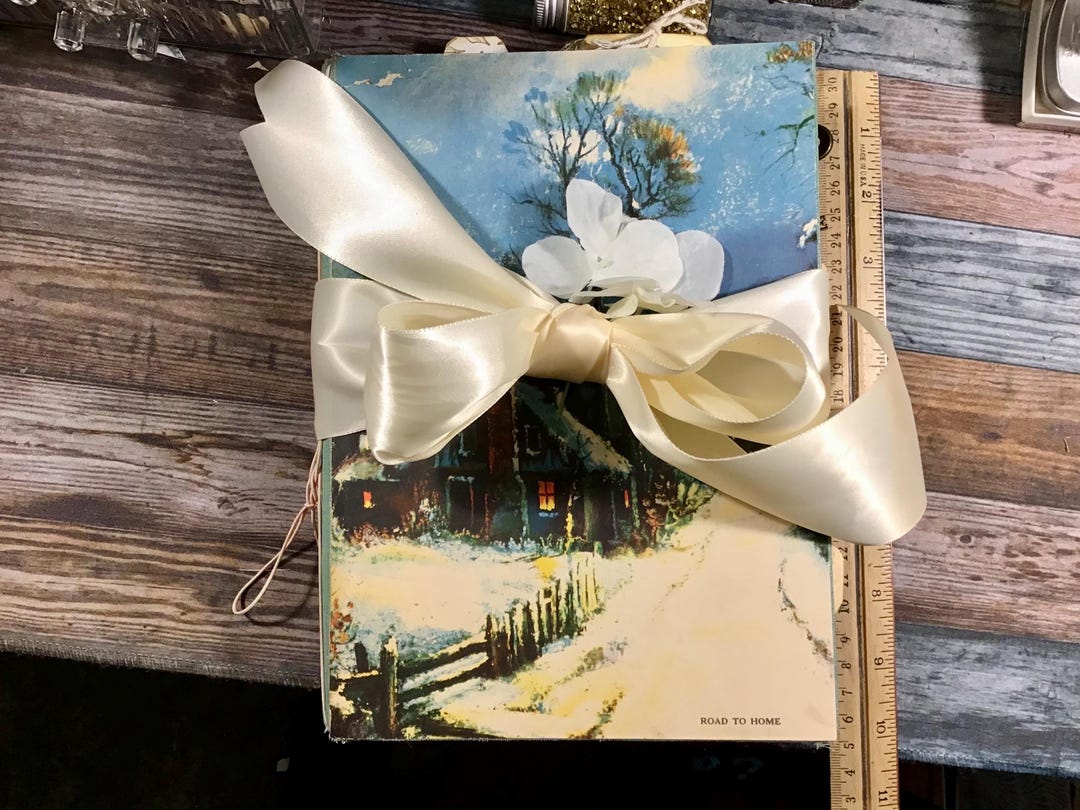 A Handcrafted Hardcover Writing Journal With a Vintage Cover. - Etsy