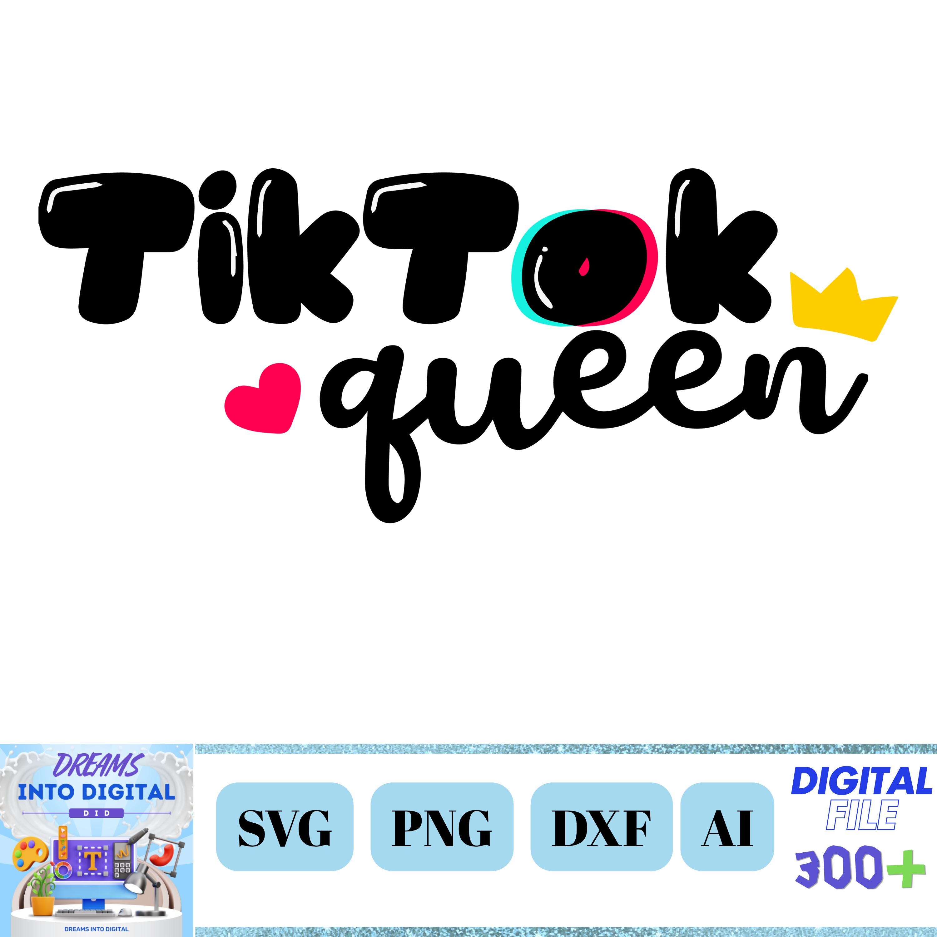 Tik Tok Svg, Tik Tok Queen Svg, Tik Tok Svg Bundle, Tiktok Svg,tiktok ...