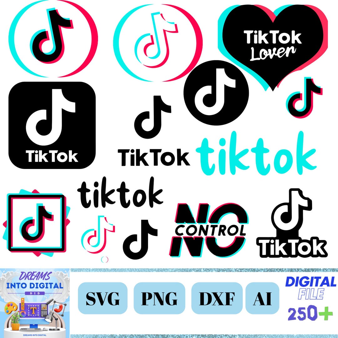 Tik Tok Svg, Tik Tok Png, Tik Tok Svg Bundle, Tiktok Svg,tiktok Png ...
