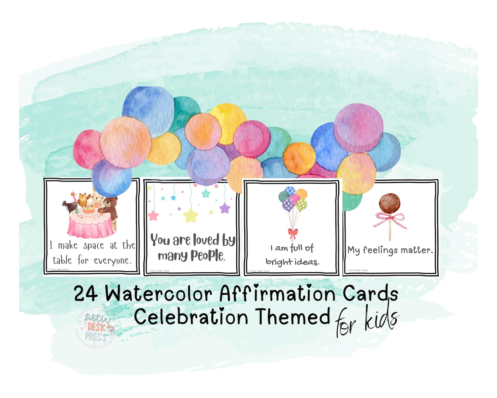 Lunchbox Affirmation Cards for Kids – 24 Printable Notes | Positive ...