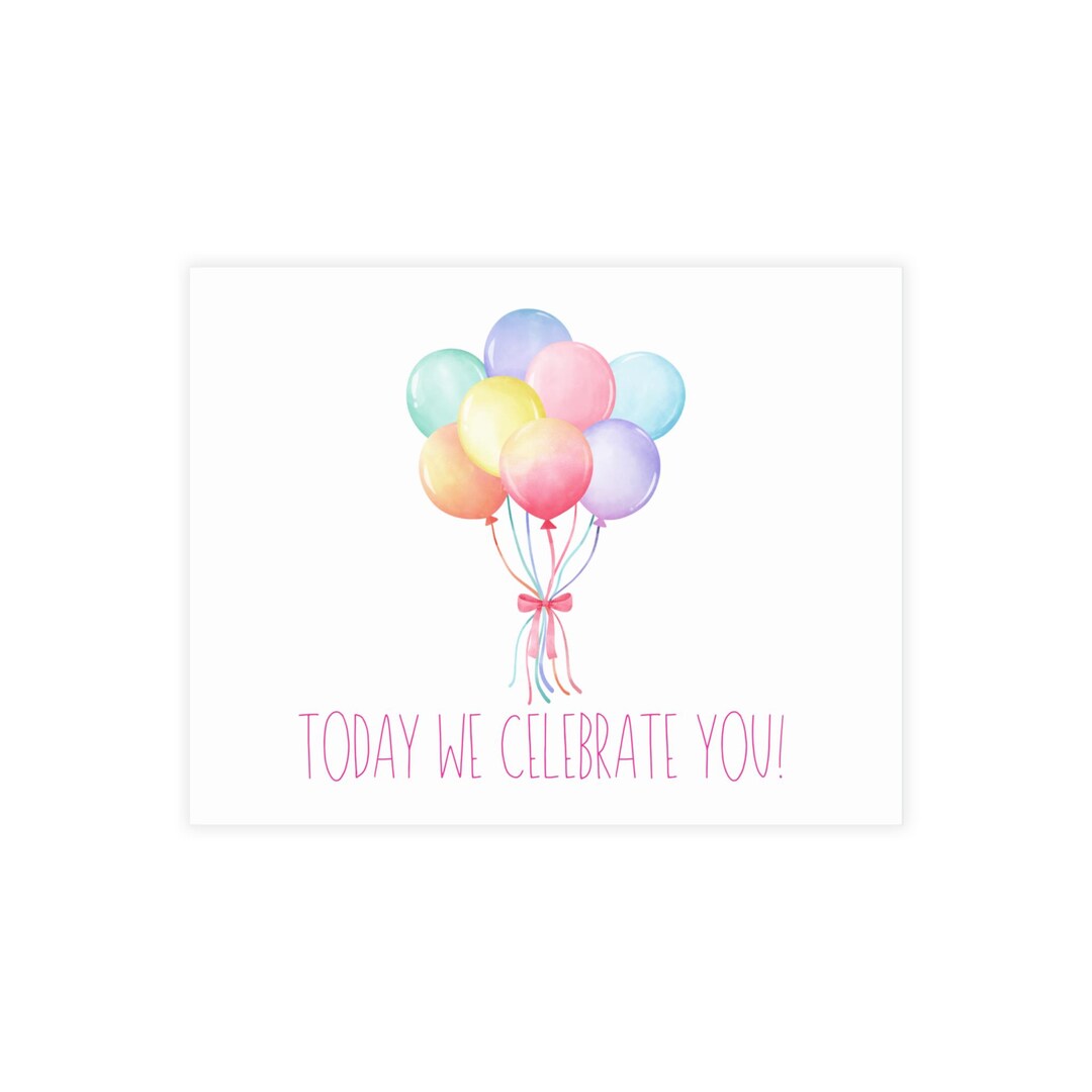 Student Birthday Card – Colorful Balloon Design (5.5 X 4.25") - Etsy