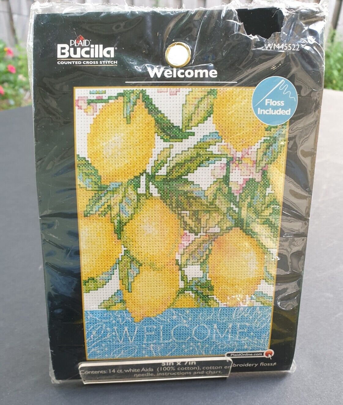 Bucilla Welcome Cross Stitch Pattern Chart Lemons Andrea - Etsy