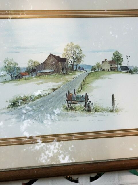 Fred Sanders Canadian Artist Framed Watercolor Print - Etsy