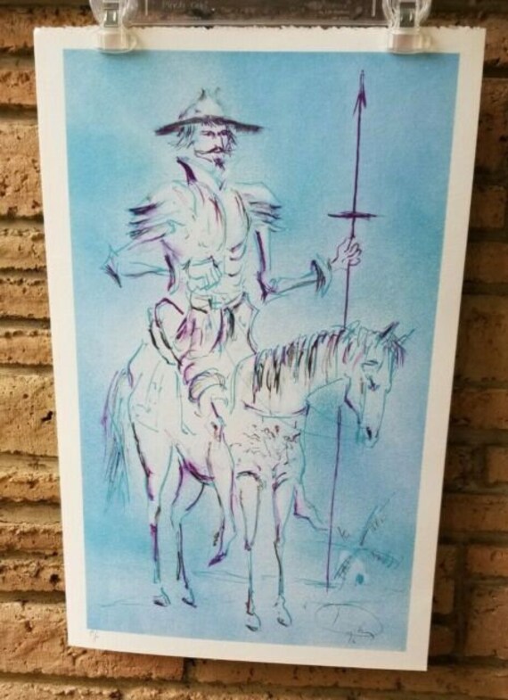 Laszlo Dus Signed Artist Proof Conquistador Don Quixote | Etsy