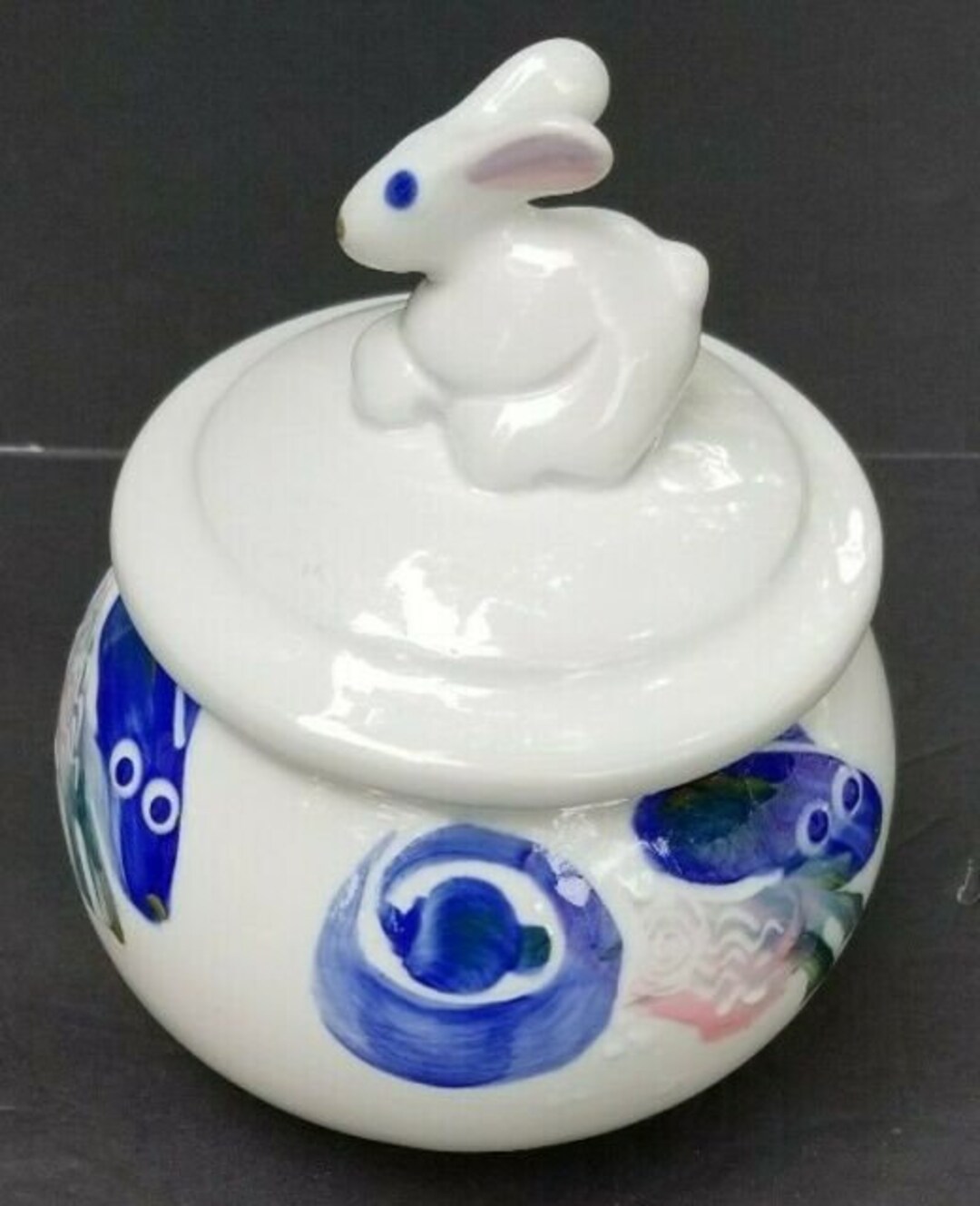 Bunny Rabbit Covered Bowl Jar Canister - Etsy