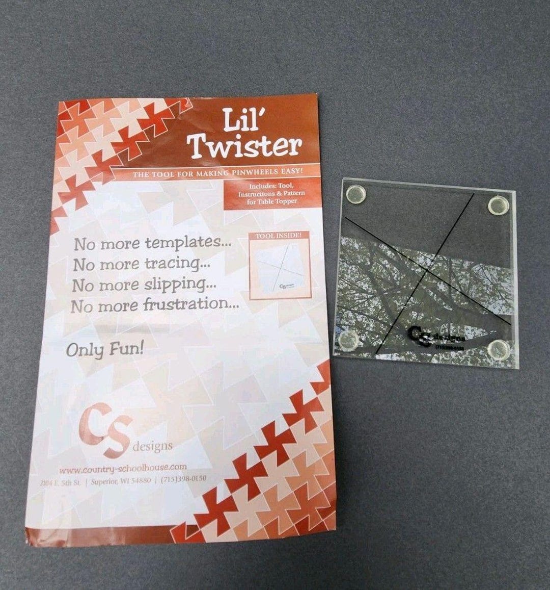 Lil Twister Quilting Ruler Pinwheels 2008 Twisted Sisters Designs - Etsy