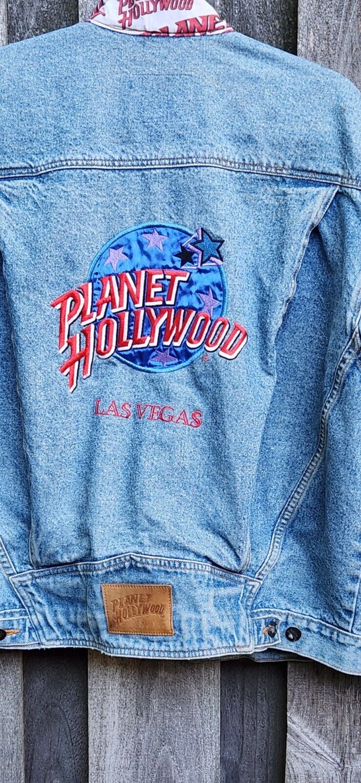 Planet Hollywood Denim Jacket - Etsy Planet Hollywood Denim Jacket - Etsy