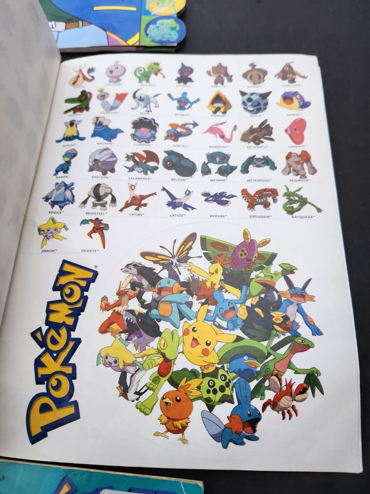Pokemon Book Collection Stickers Lot Sinnoh Prehistoric Ash Pikachu - Etsy