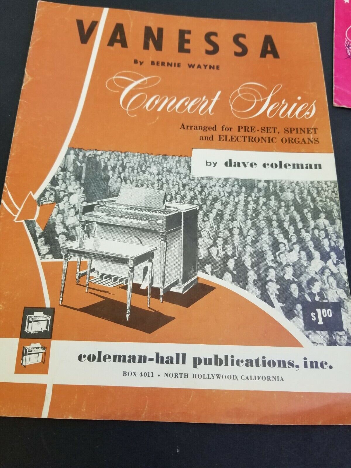 Sheet Music Waltz Lowrey Hammond Organ Swingin Bach Red Roses Blue Lady ...
