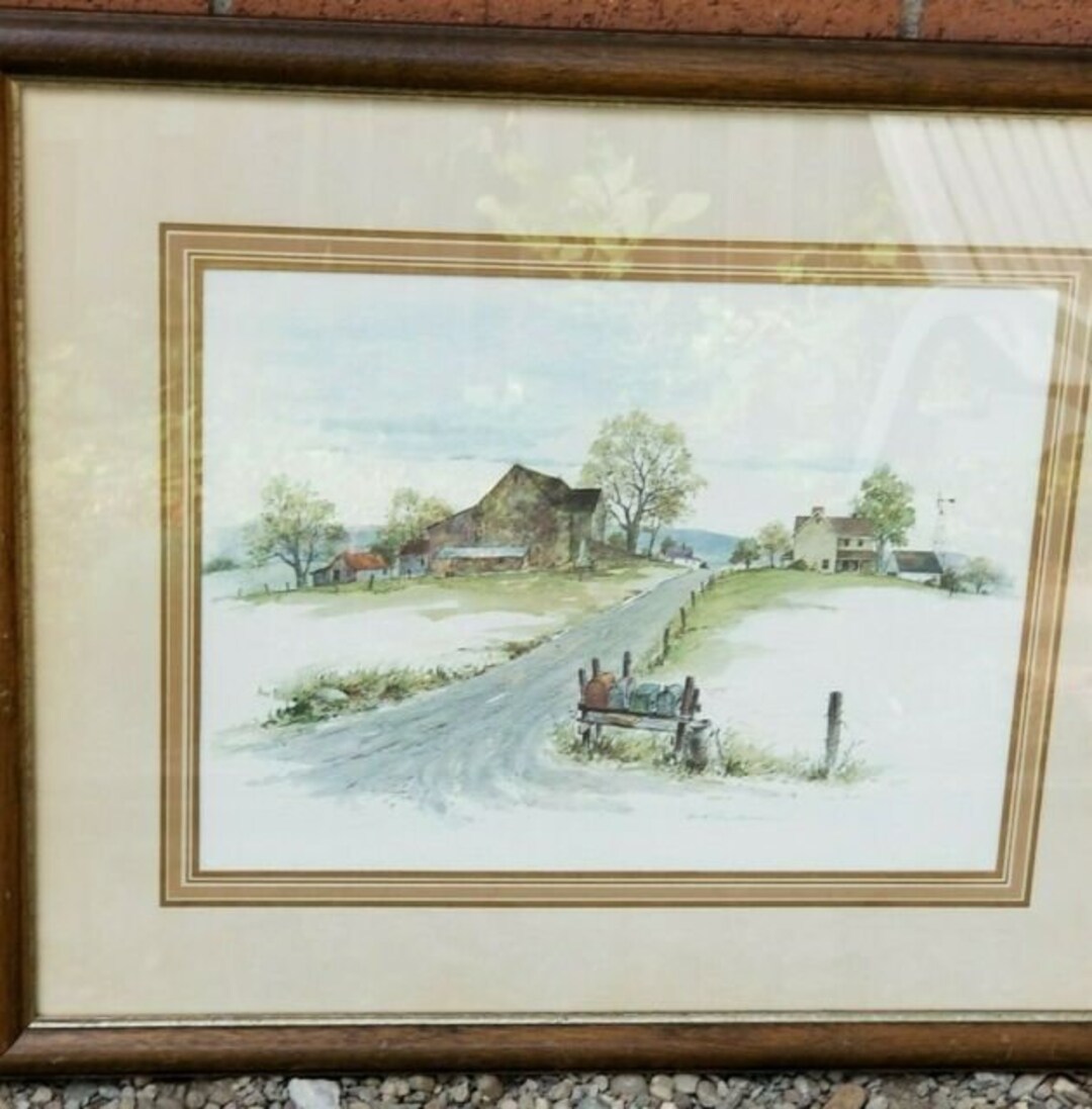 Fred Sanders Canadian Artist Framed Watercolor Print - Etsy