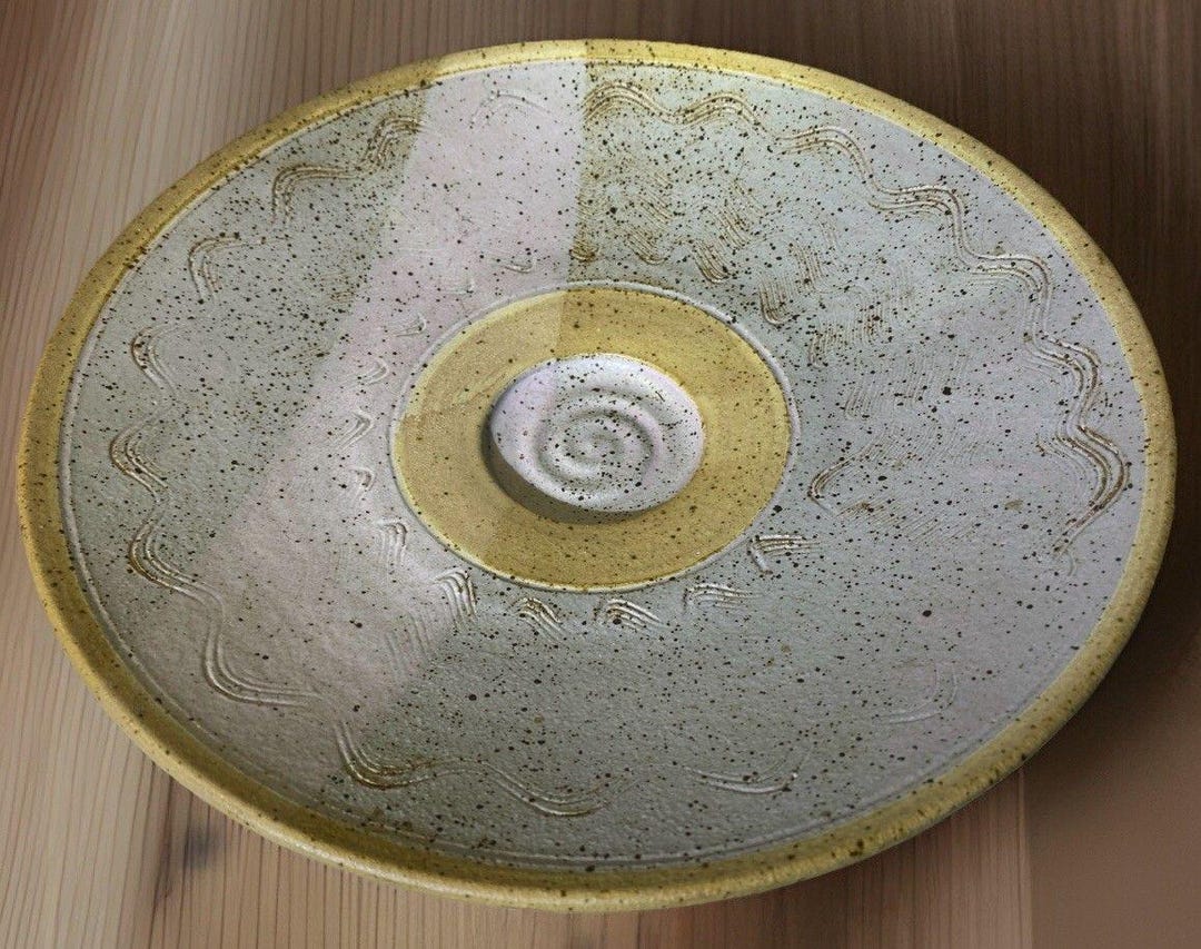 Doug Dotson Studio Pottery 12" Stoneware Platter North Carolina Artisan ...