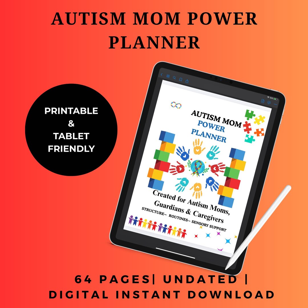 Autism Mom Digital Planner | Behavior, Sensory & Sleep Tracker (instant ...