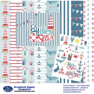 By the Sea Collection 12 X 12 Scrapbook Paper & Embellishment Kit by ...