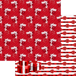 Peppermint Christmas Collection 12 X 12 Scrapbook Paper & Embellishment ...