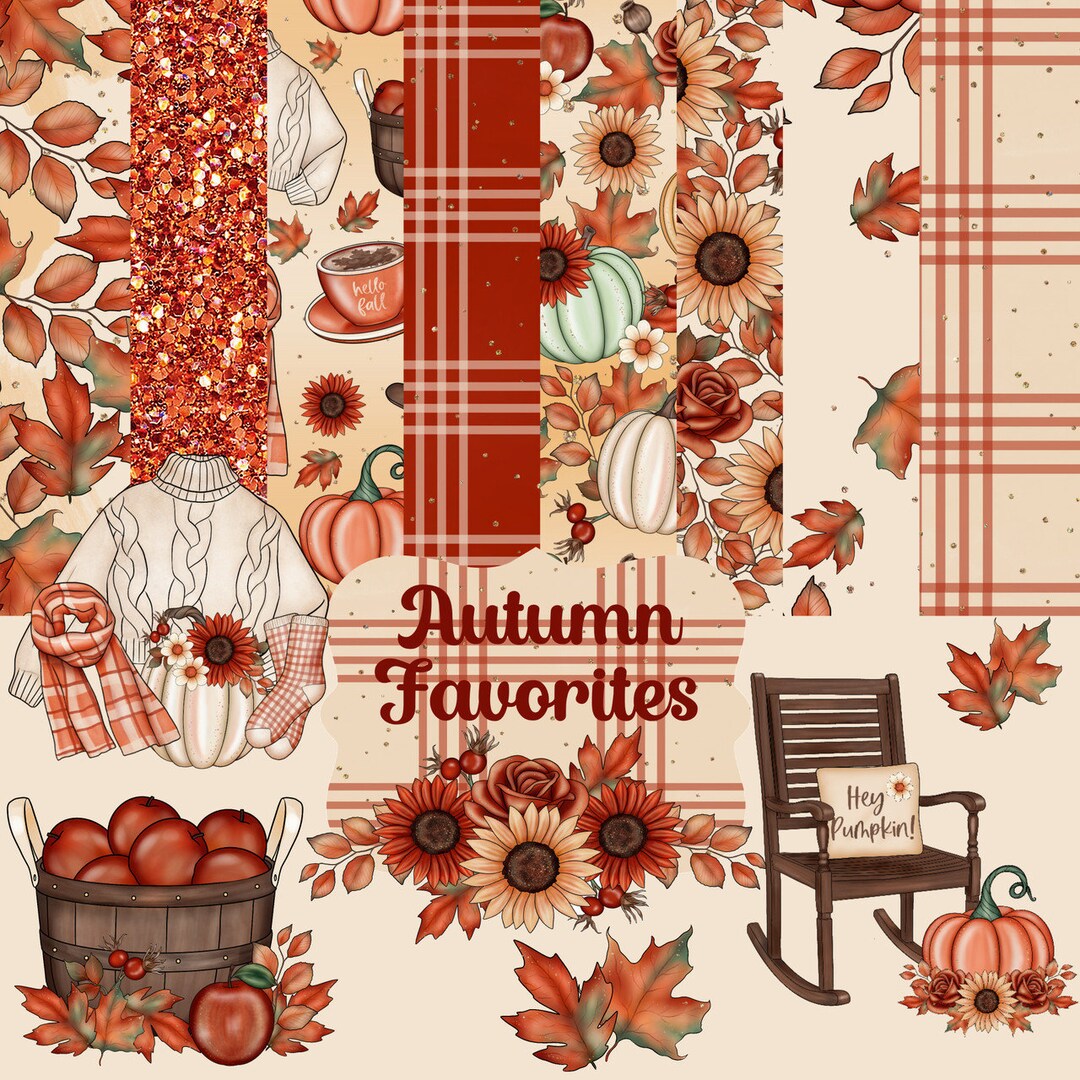 Gaynor Carradice's Autumn Favorites 12 X 12 Scrapbook Paper ...