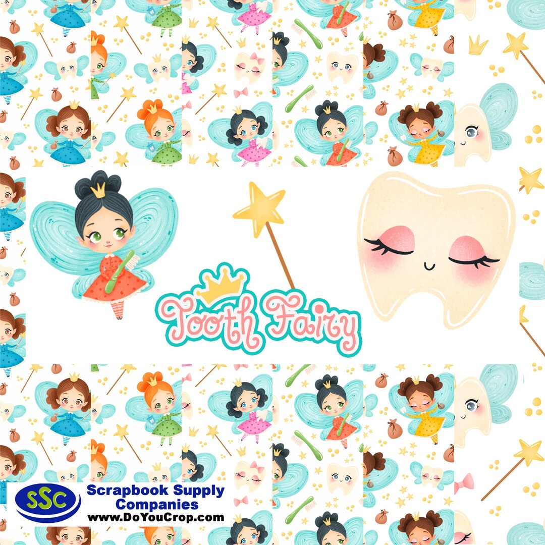 Tooth Fairy 12 X 12 Scrapbook Paper & Embellishment Kit by SSC Designs ...