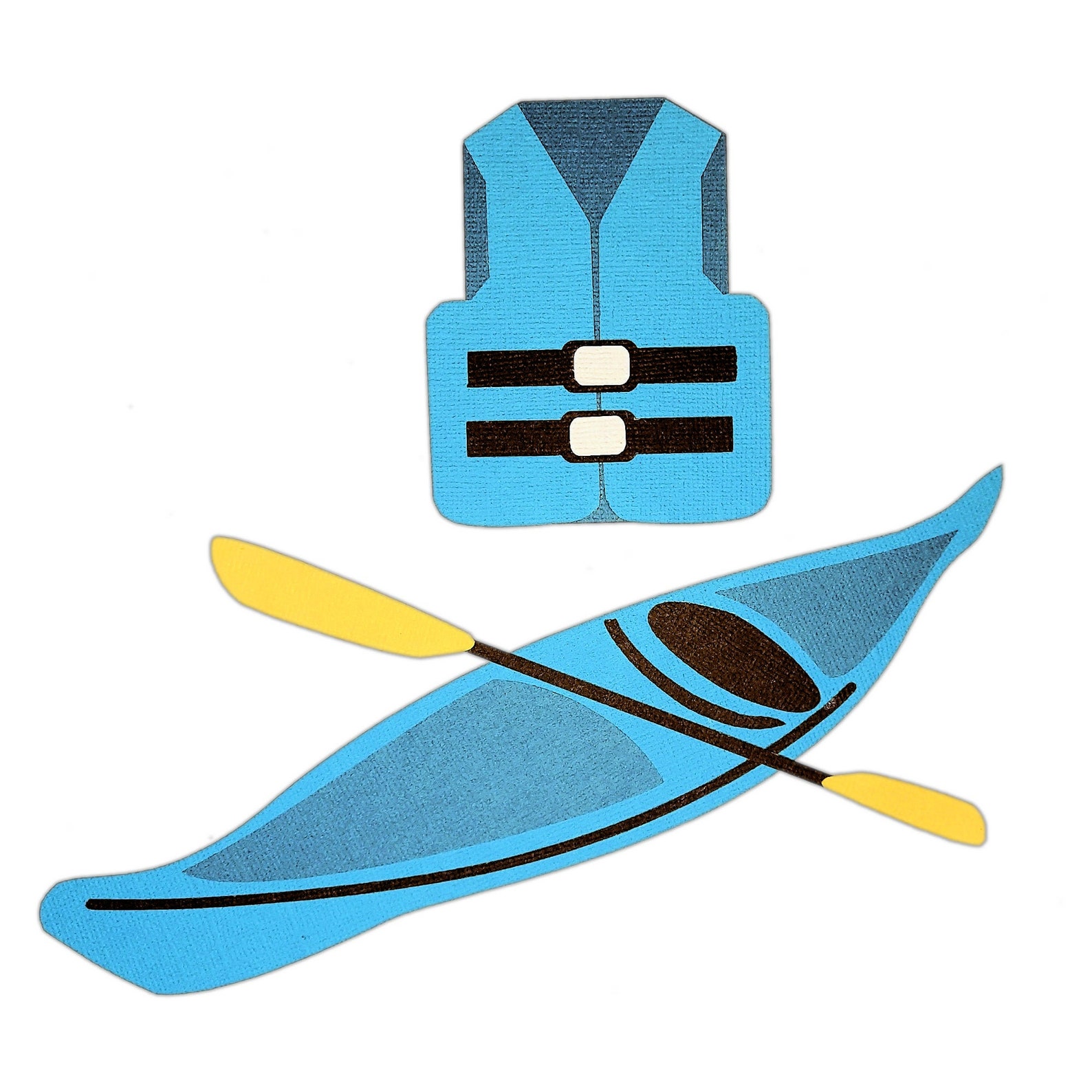 Kayak & Life Vest Scrapbook Laser Embellishments by SSC Laser Designs ...