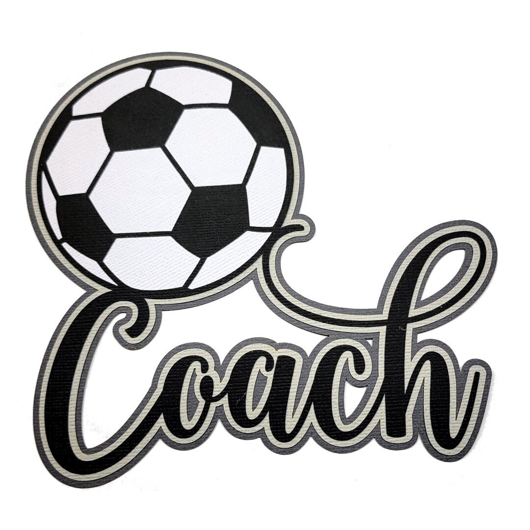 Soccer Coach Title 7 X 6.25 Fully-assembled Laser Cut Scrapbook ...