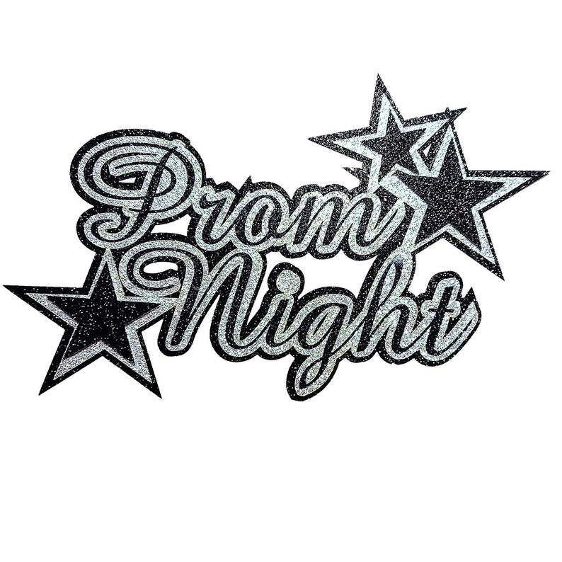Prom Night Title & Stars Laser Die Cut Scrapbook Embellishment - Etsy