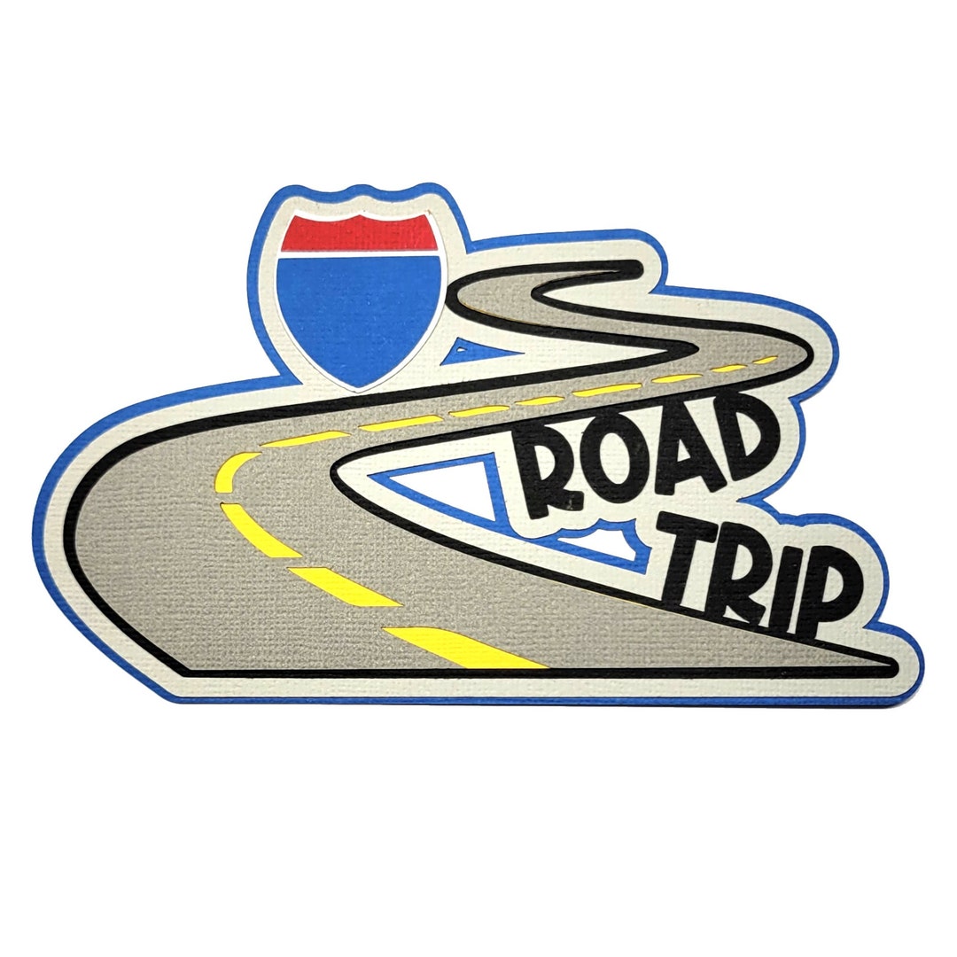 Road Trip Title 7 X 4 Fully-assembled Laser Cut Scrapbook Embellishment ...