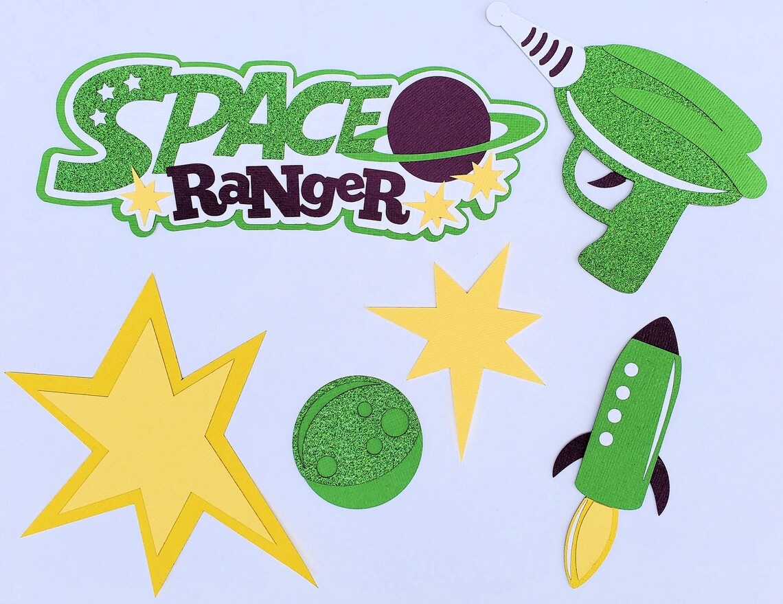 Space Ranger Toy Land Set of 6 Fully-assembled Cuts Scrapbook - Etsy