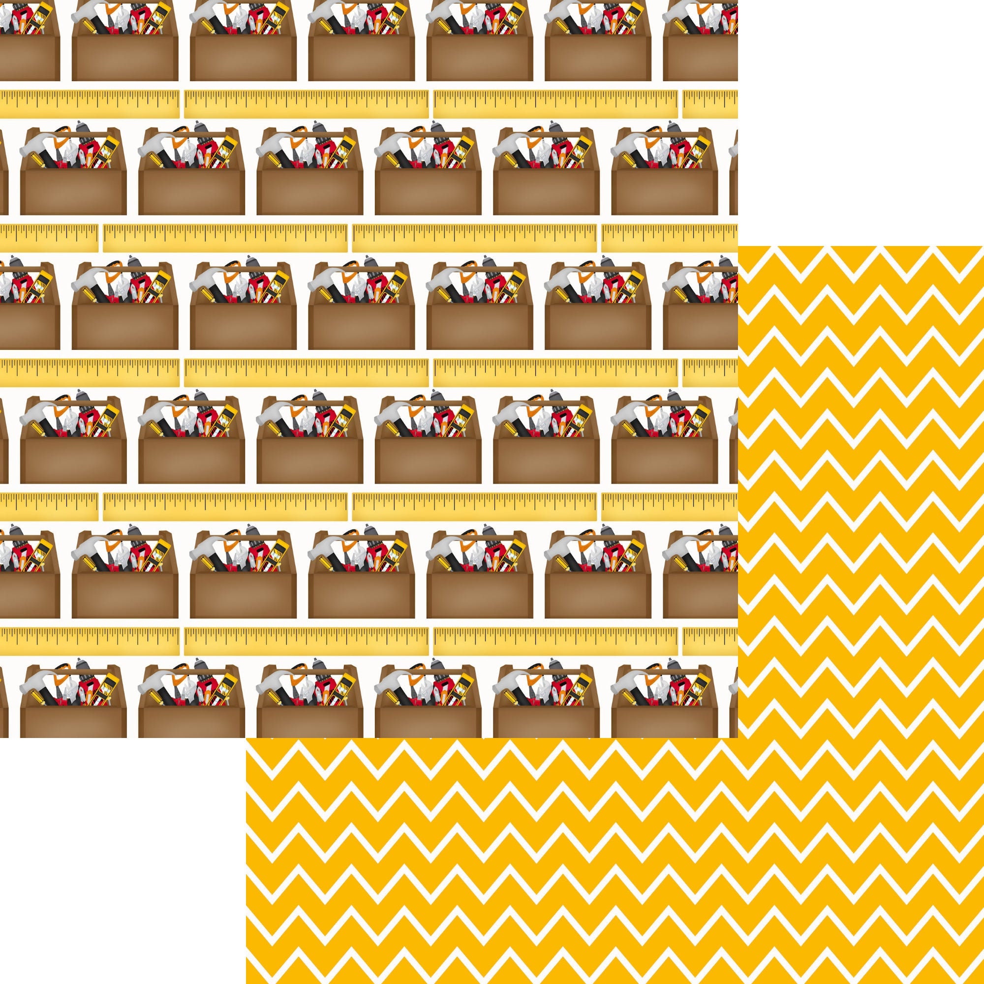 Toolbox Time 12 X 12 Scrapbook Paper & Embellishment Kit by SSC Designs ...