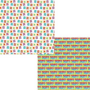 Bounce House 12 X 12 Scrapbook Paper & Embellishment Kit by SSC Designs ...