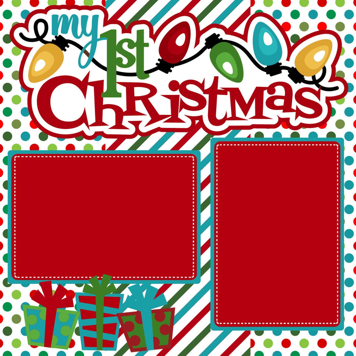 My First Christmas 2 12 X 12 Premade Printed Scrapbook - Etsy