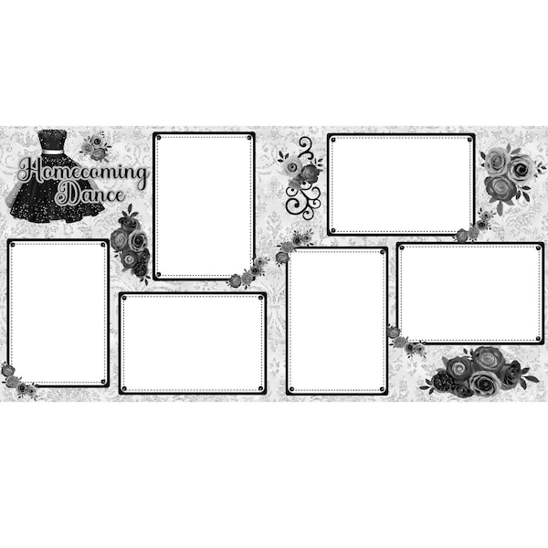 Homecoming Scrapbook Pages - Etsy