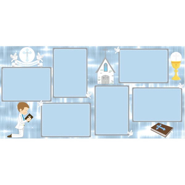 First Communion Scrapbook Pages - Etsy