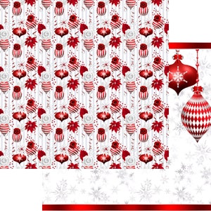 Peppermint Christmas Collection 12 X 12 Scrapbook Paper & Embellishment ...