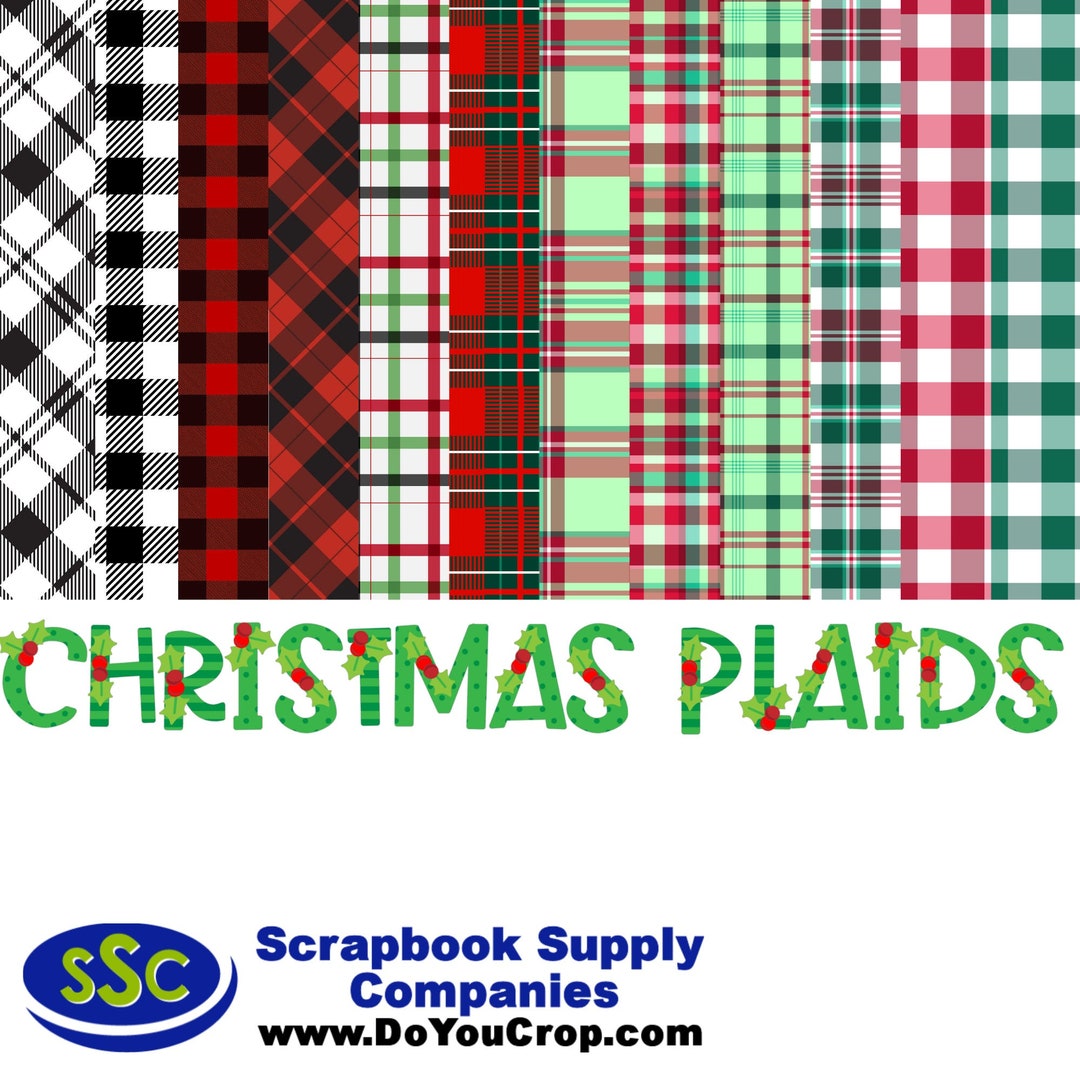Christmas Patterns 12 X 12 Scrapbook Paper Kit by SSC Designs - Etsy