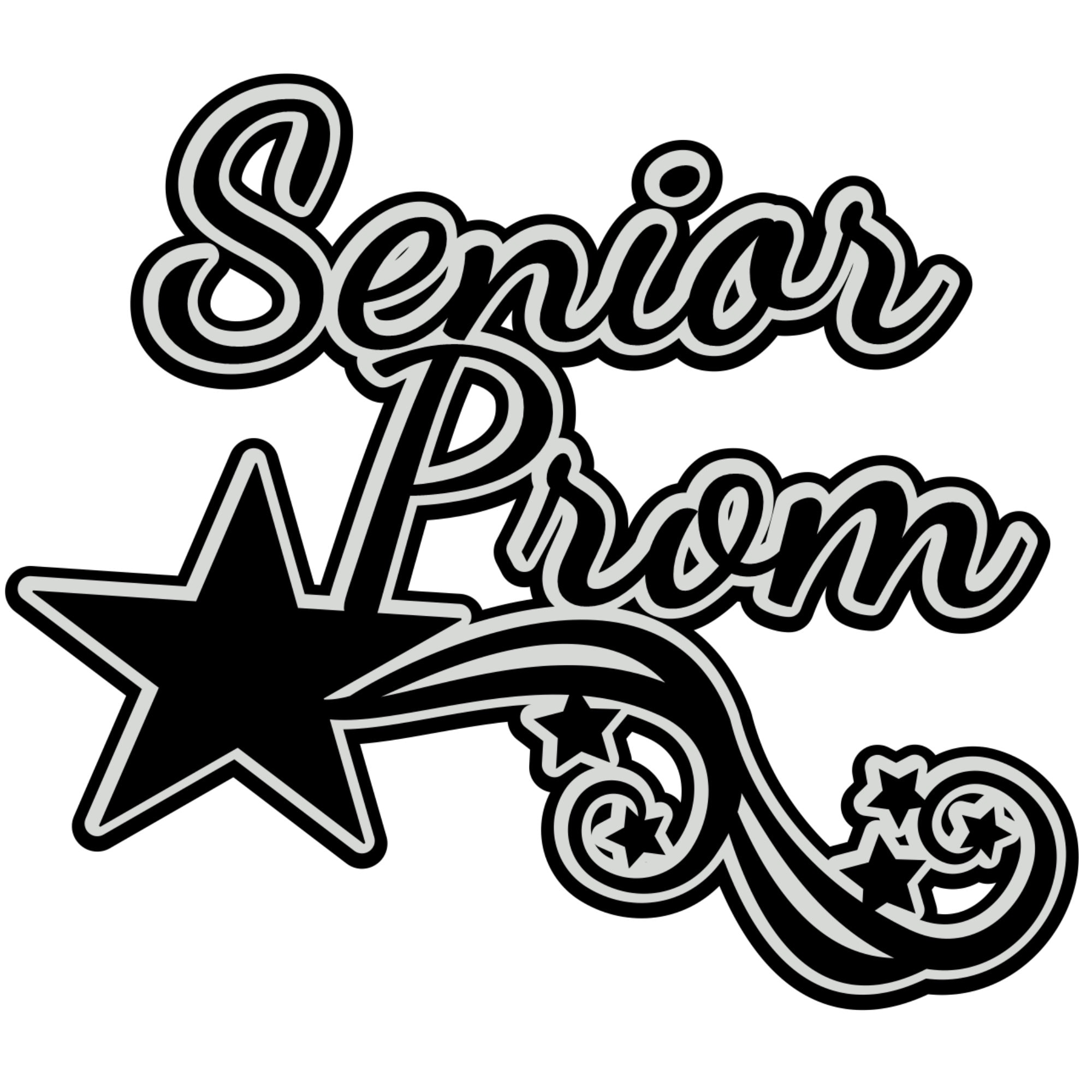 Senior Prom Title 7 X 7 Fully-assembled Laser Cut Scrapbook ...