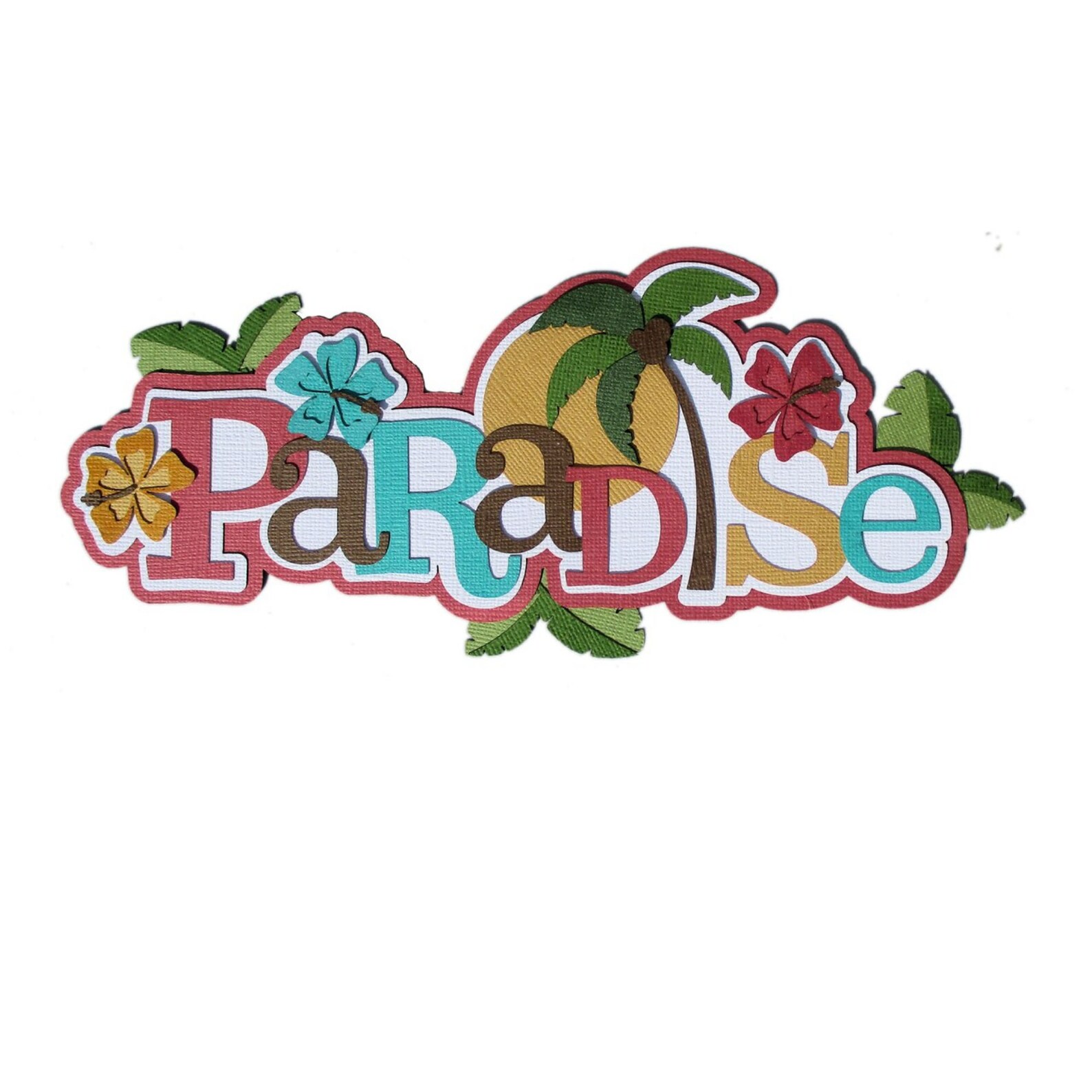 Paradise 4 X 8 Title Laser Scrapbook Embellishment by SSC - Etsy