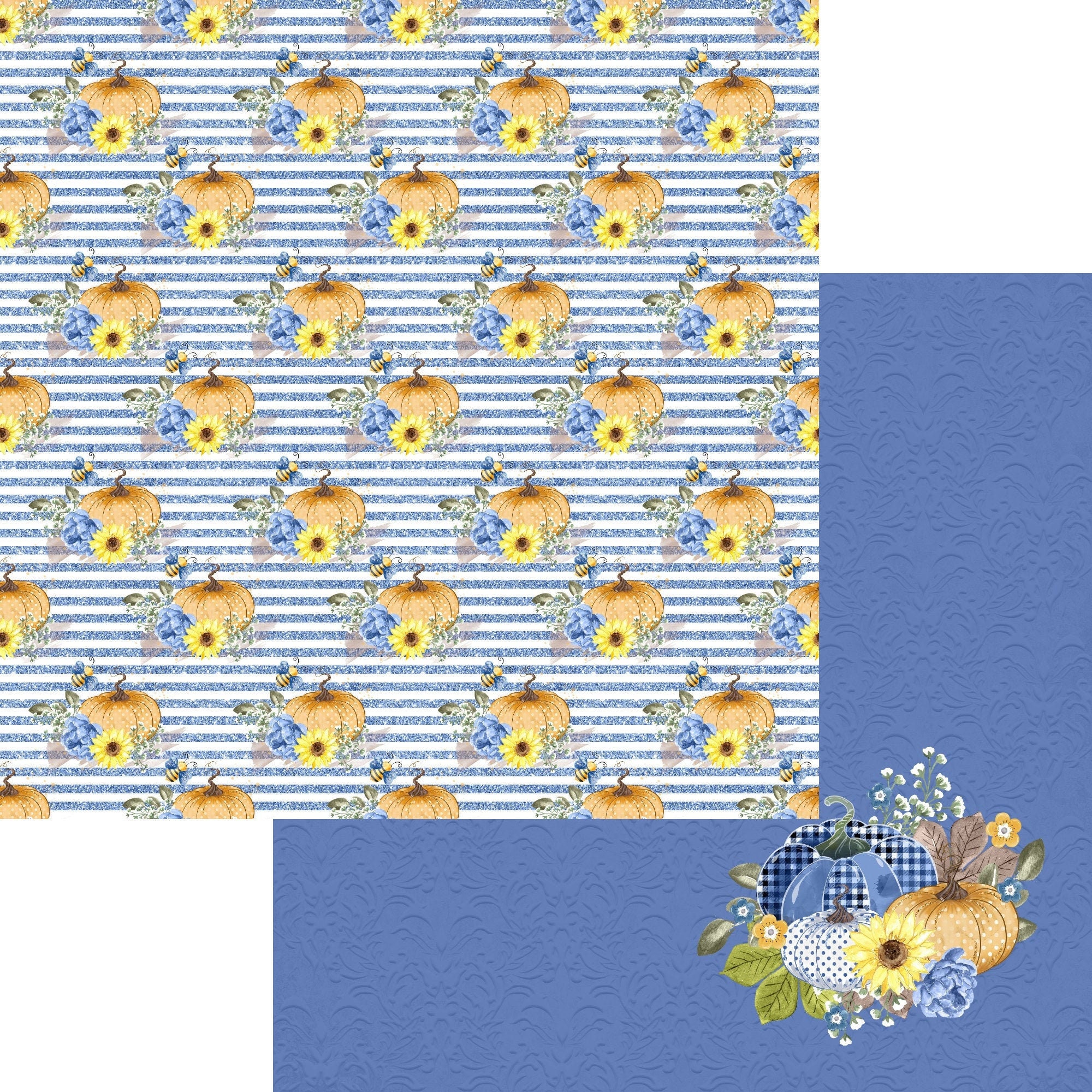 Bumblebee Fall 12 X 12 Scrapbook Paper & Embellishment Kit by SSC ...