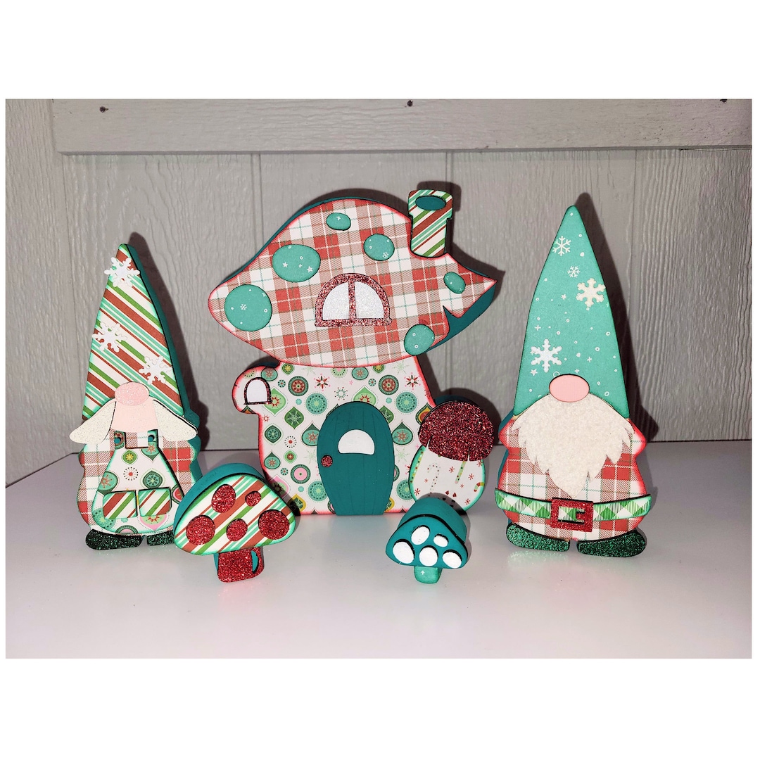 Christmas Gnome Home Adorable Table Decorations by SSC Designs - Etsy
