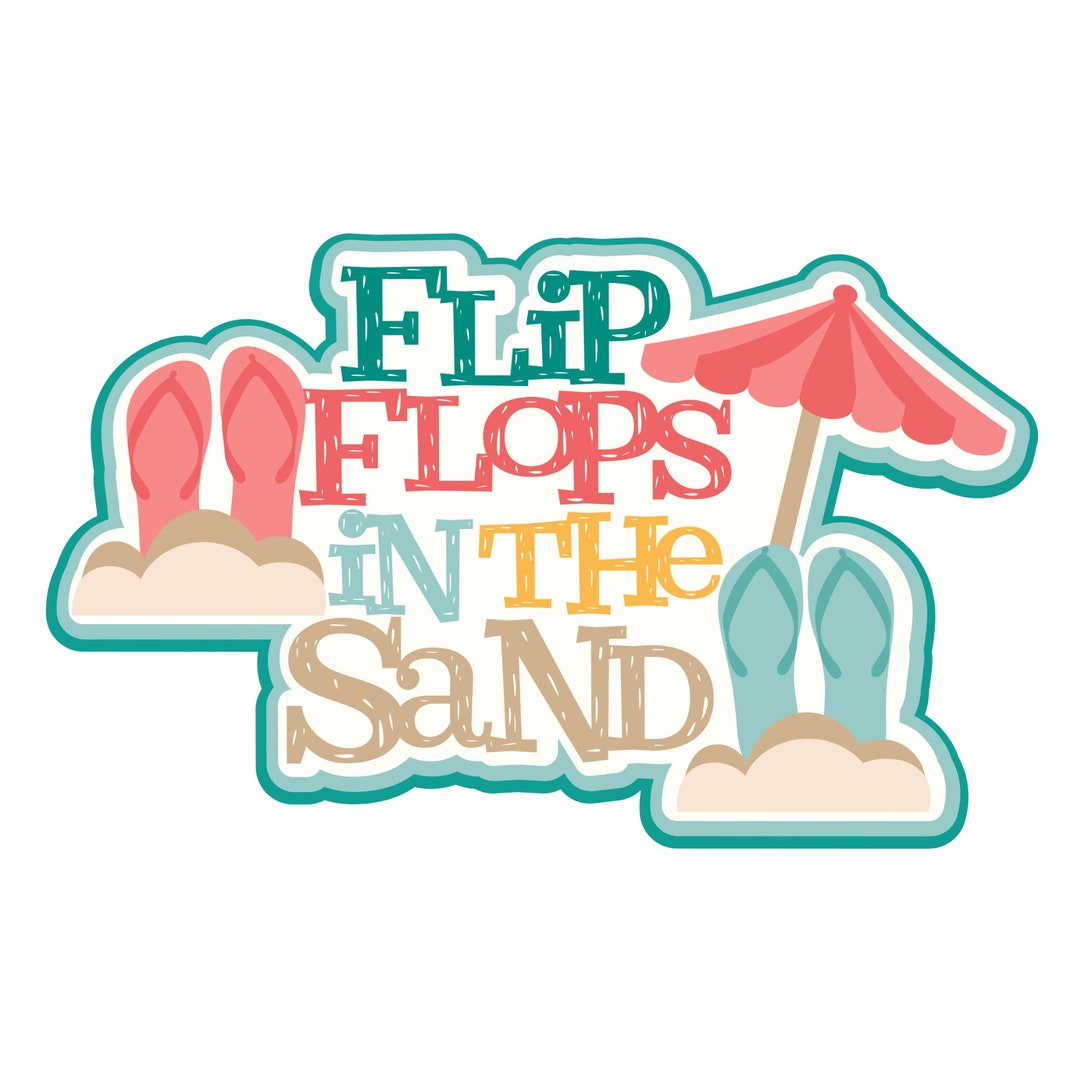 Beach Collection Flip Flops in the Sand 7 X 4.5 Fully-assembled Laser ...