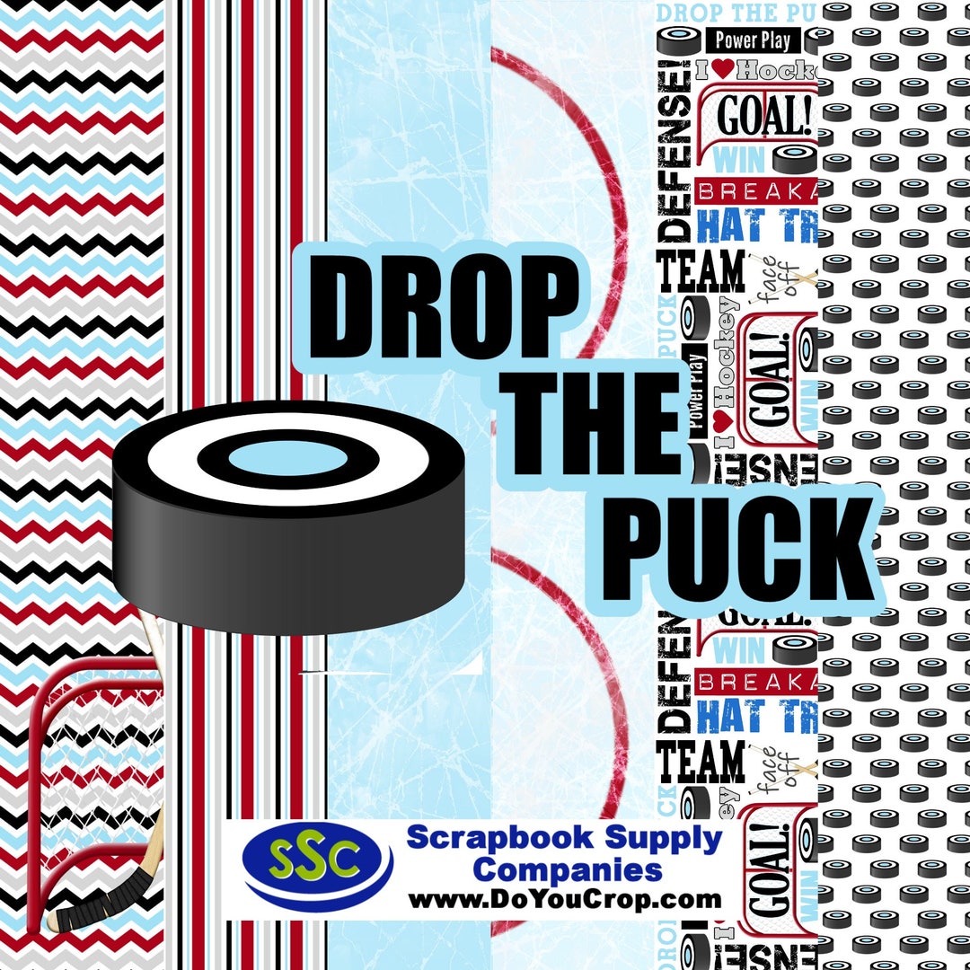 Drop the Puck 12 X 12 Scrapbook Paper & Embellishment Kit by SSC ...