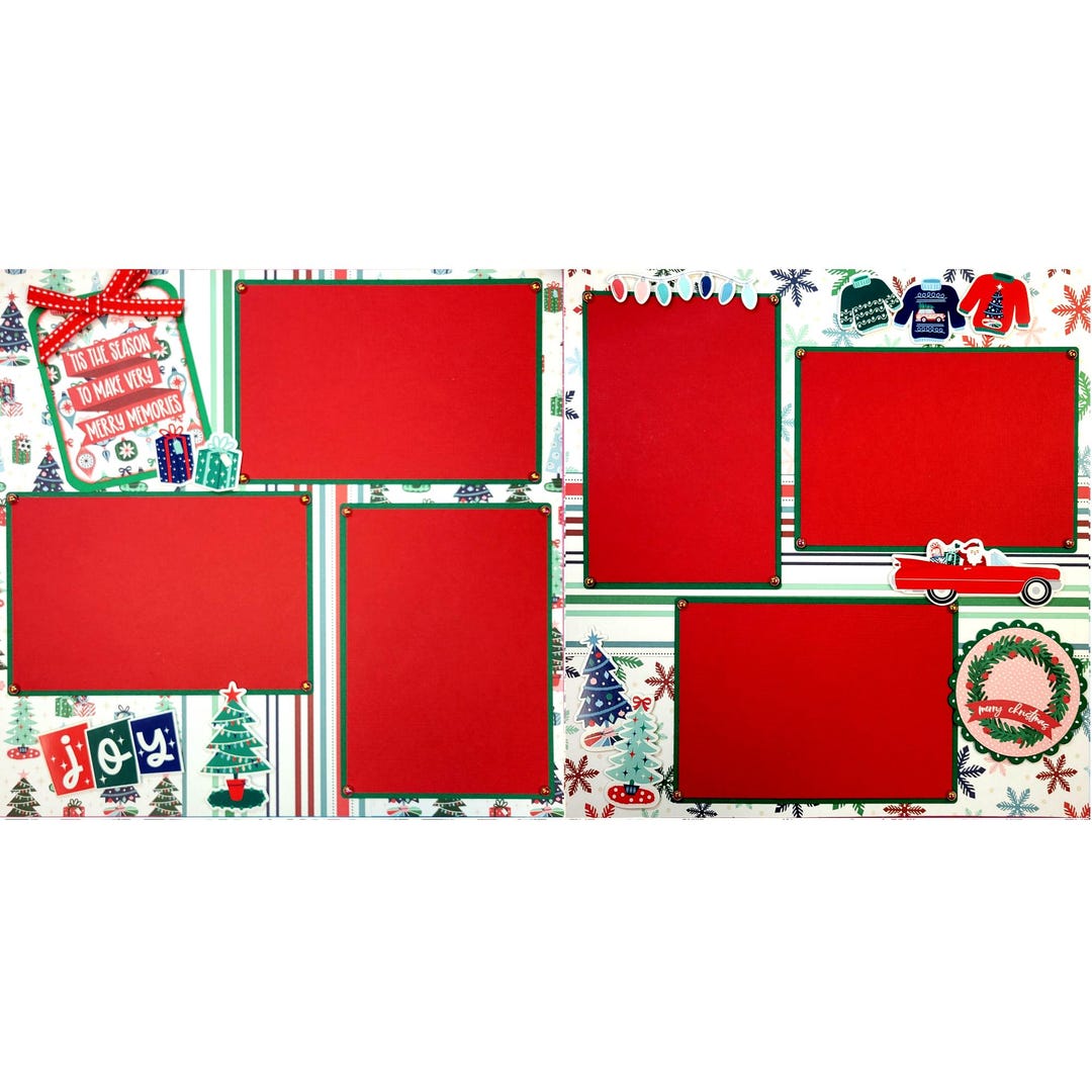 Tis the Season (2) - 12 X 12 Pages, Fully-assembled & Hand-crafted 3D ...