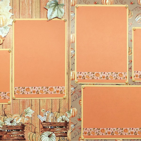 Pumpkin Patch Scrapbook Layouts - Etsy