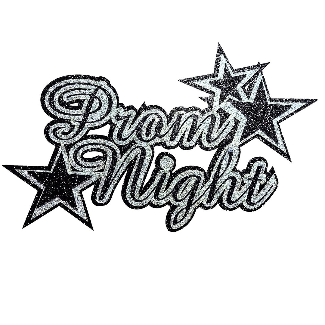 Prom Night Title & Stars Laser Die Cut Scrapbook Embellishment Set by ...
