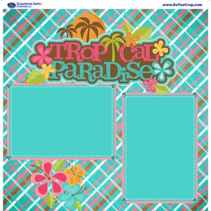 Tropical Paradise 2 12 X 12 Premade Printed Scrapbook - Etsy