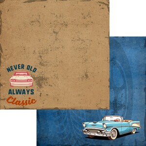 Classic Cars 12 X 12 Scrapbook Paper & Embellishment Kit by SSC Designs ...